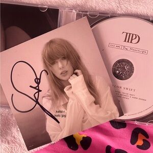 Media | Signed Ttpd The Manuscript Taylor Swift Cd | Poshmark